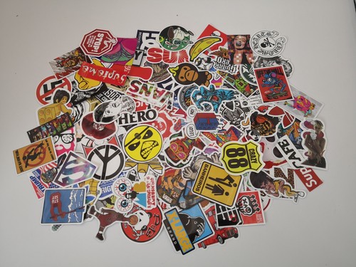 100 Random Skateboard Stickers Bomb Vinyl Laptop Luggage Decals Dope ...
