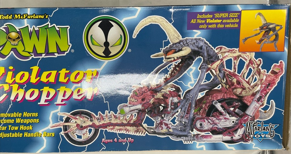 1995 Todd McFarlane's Spawn Violator Chopper Motorcycle Play Set in ...