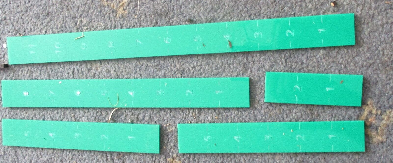 4 Wargame Rulers Measuring Sticks in MDf, oak and Acrylic AOS Warhammer ...