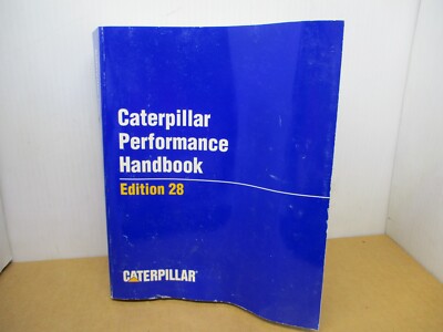 Manuals & Books - Cat Caterpillar Performance Handbook Edition