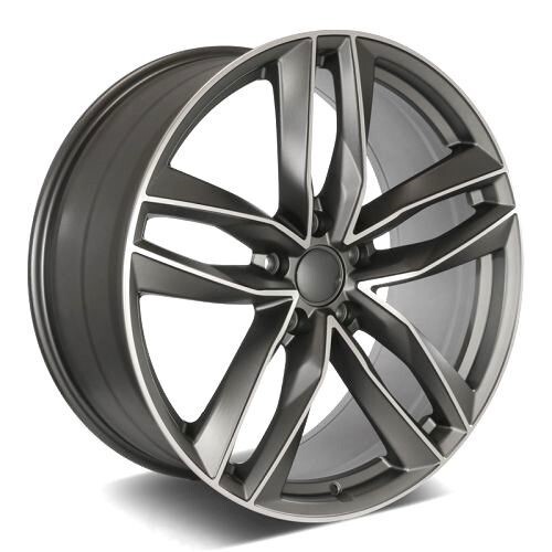 22" RS6 STYLE GUNMETAL WHEELS RIMS FITS 2002-2018 VOLKSWAGEN VW TOUAREG ...