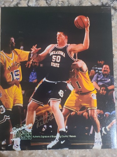 1995 Signature Rookies Authentic Bryant "Big Country" Reeves Auto 8x10 ...