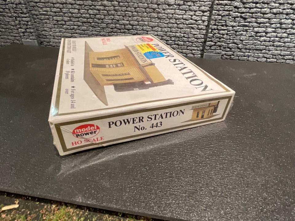 Model Power #443 HO Scale Power Station. Model Structure Kit. | eBay