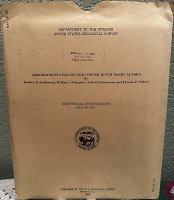 Gordon E Andreasen / Aeromagnetic Map of the Copper River Basin Alaska ...