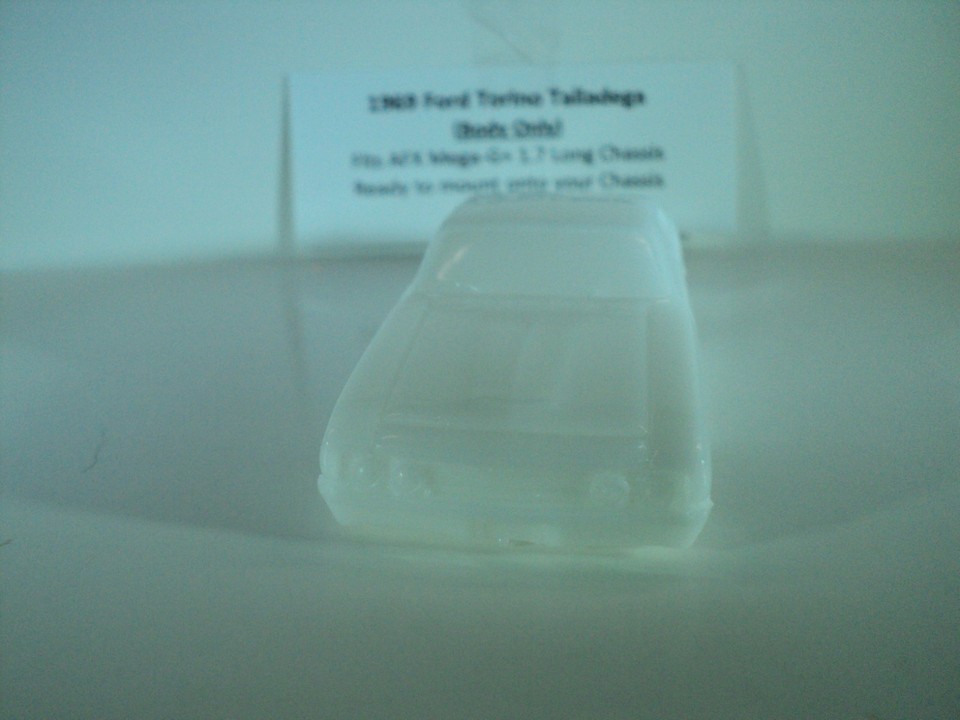 HO scale Slot Car Custom Resin body 1969 White Ford Torino Talladega ...