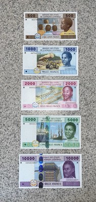 Central African UNC Banknote Set Central African Republic RARE P-306M ...