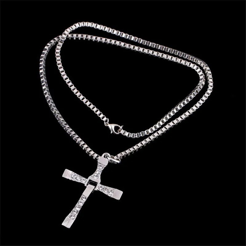Fast And Furious X Cross Necklace Pendant Chain Dominic Toretto Vin ...