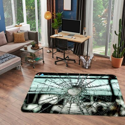 3D Broken Glass Shards NAO10594 Game Rug Mat Elegant Photo Carpet Mat ...