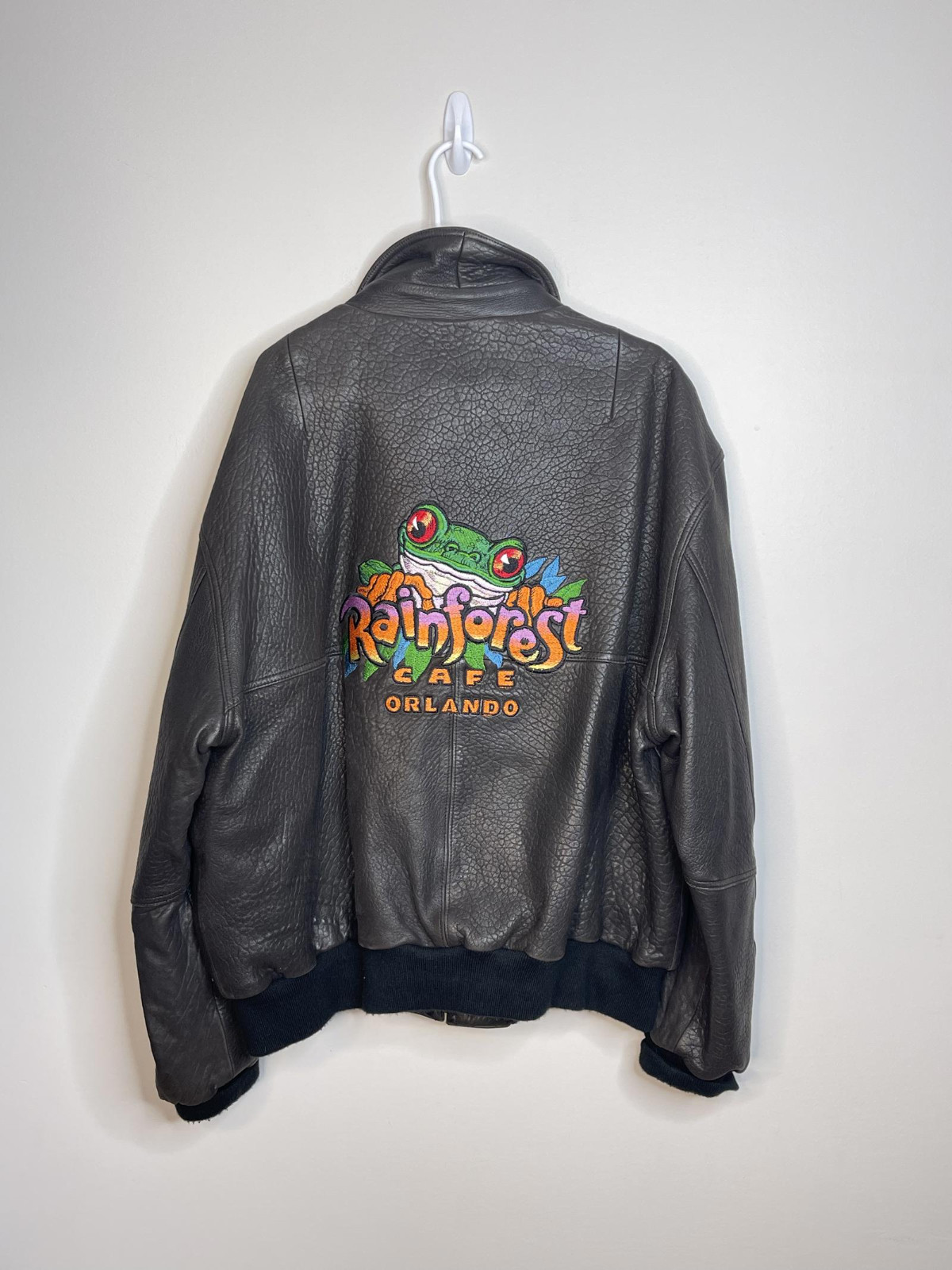 Vintage Rain Forest Cafe Leather Jacket - Gem