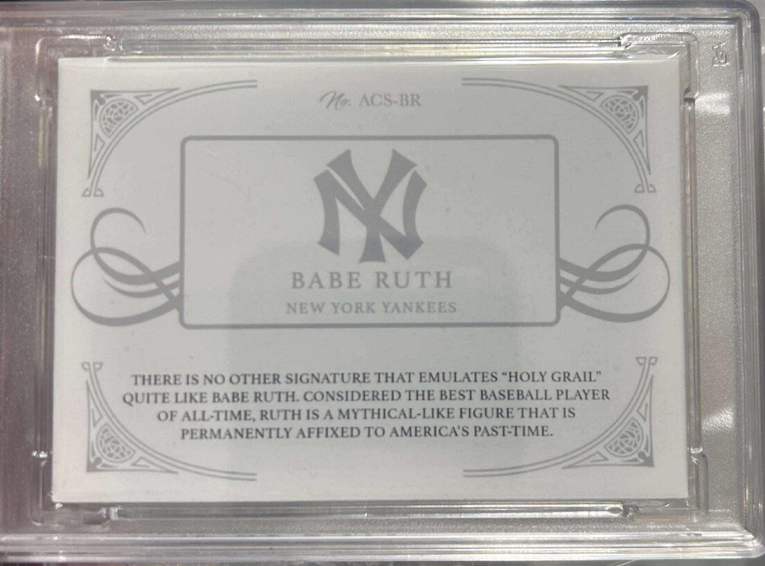 Babe Ruth Autograph Custom Cut Signature Card 1 of 1. PSA/JSA cert ...