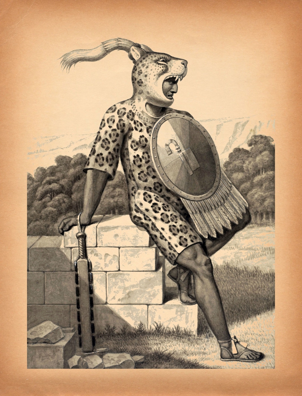 Aztec Leopard Warrior