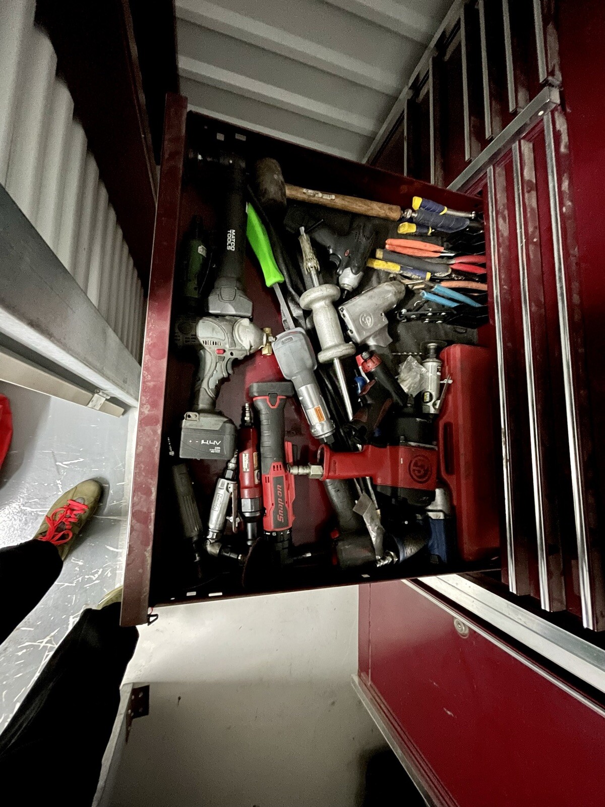 Snap-on Master Series Tool Storage (Cranberry) With Side Cabinet And ...