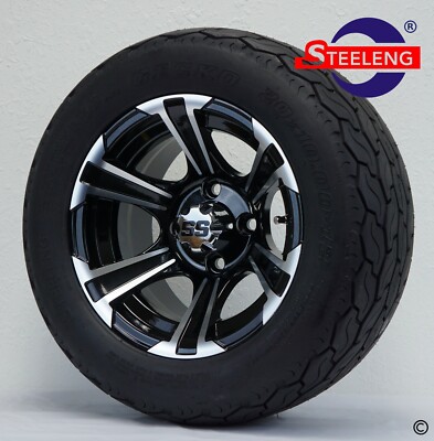 GOLF CART 12" 'BLADE' WHEELS/RIMS and 20"x10"-12" GECKO TURF/STREET ...