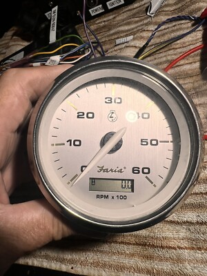 faria tachometer with hour meter | eBay