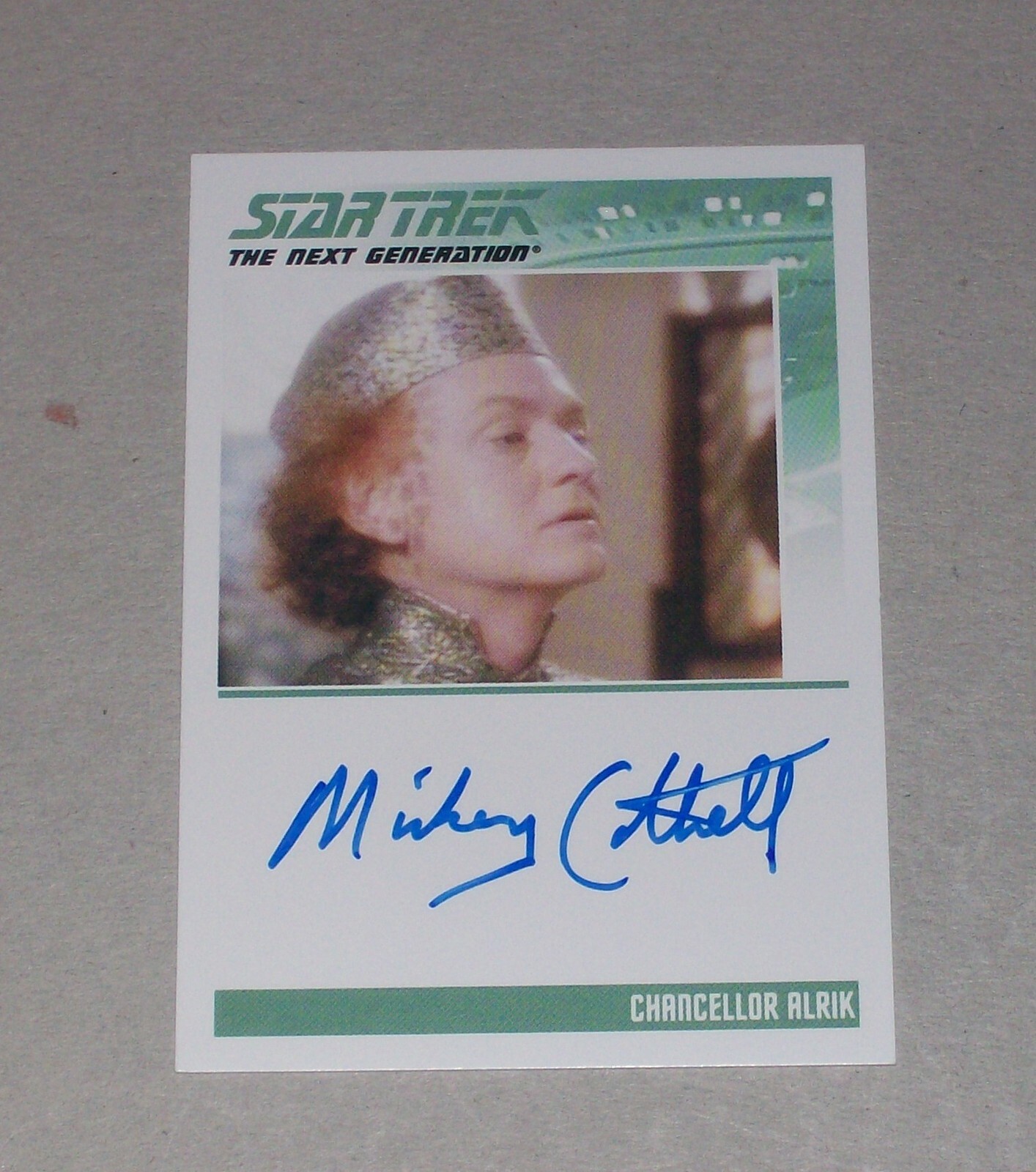 AUTOGRAPH CARD: Star Trek Next Generation Mickey Cottrell as Chancellor ...
