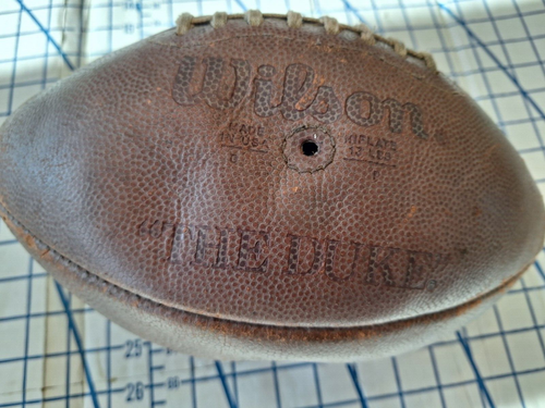 Vintage 1970s Wilson Leather Football Full Size THE DUKE Official ...