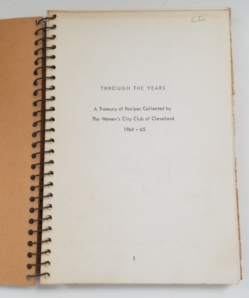 Treasury of Recipes Collected by Women's City Club of Cleveland ...