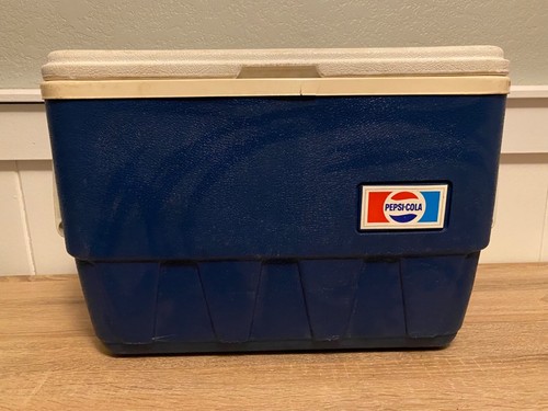 Vintage PEPSI-COLA Large IGLOO Blue Plastic Cooler 2-Handle - 24" x ...