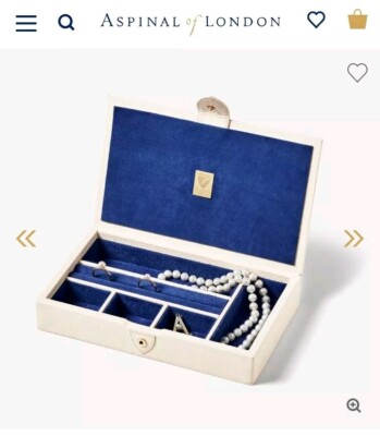 Aspinal of London Lavender Leather Paris Jewellery Box | eBay UK