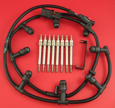 6.0L Powerstroke Glow Plug Kit Premium USA Dual Coil Glow Plugs ...