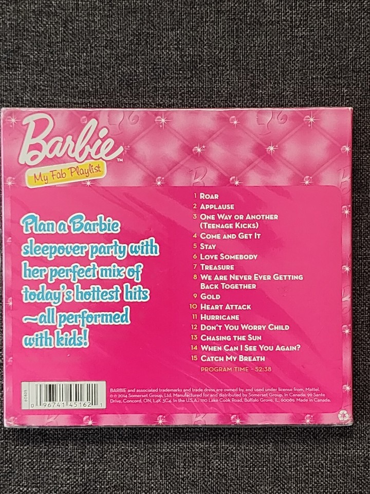 Barbie Sleepover Party Mix My Fab Playlist Pop CD - NEW SEALED ...