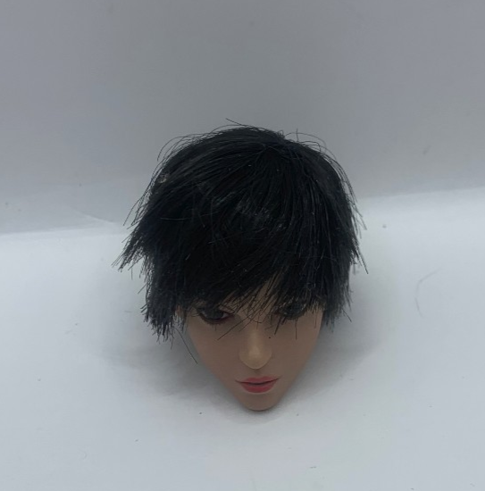 1/6 Figure Head Rooted Black Hair Female Headsculpt Painted Custom 12 ...