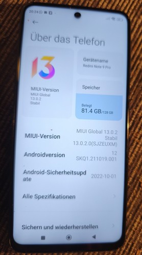 Xiaomi Redmi Note 9 Pro Dual SIM 128GB interstellar grey,6 GB RAM,Miui 14 Global | eBay.de