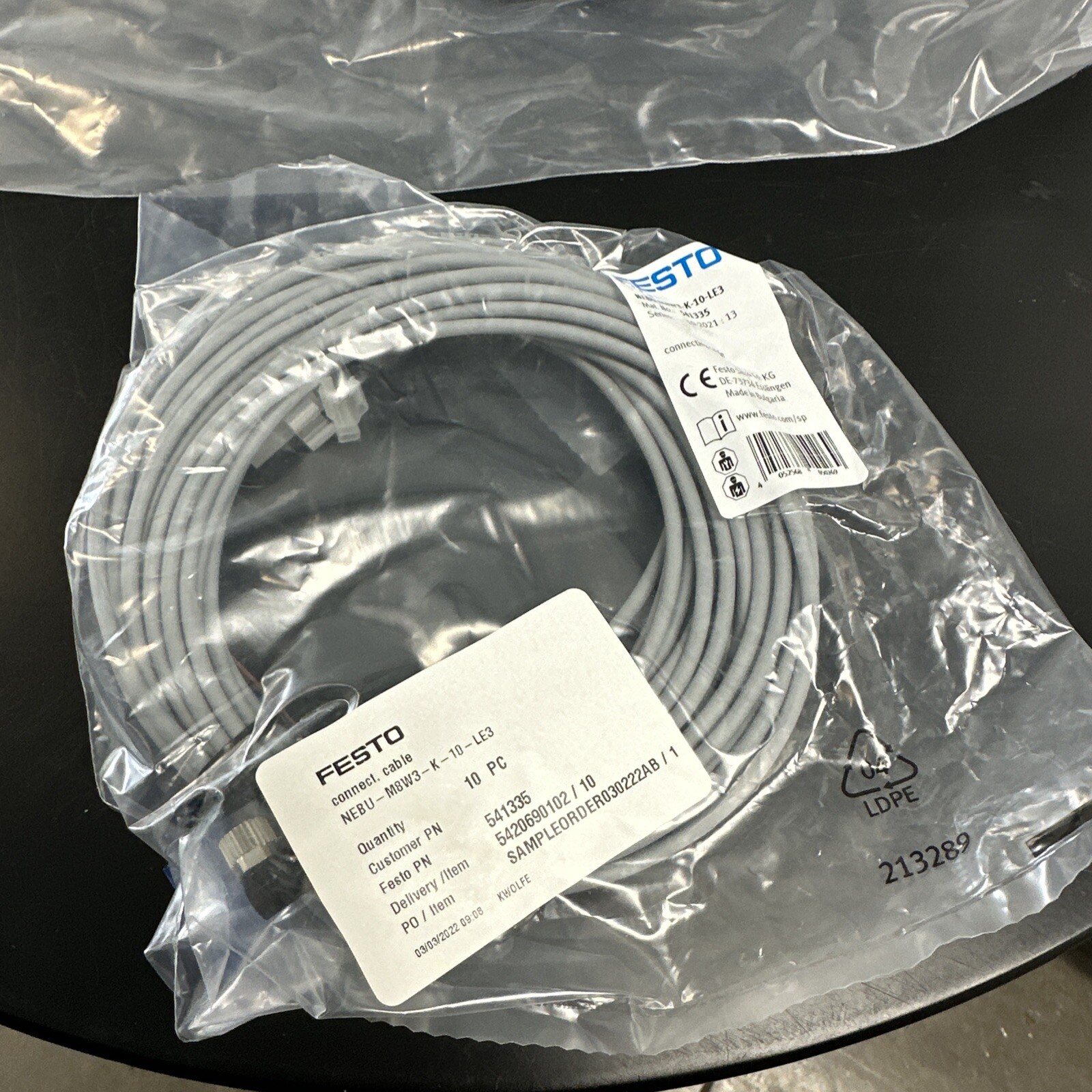 FESTO NEBU-M8W3-K-5-LE3 / NEBUM8W3K5LE3 (NEW IN BOX) | eBay