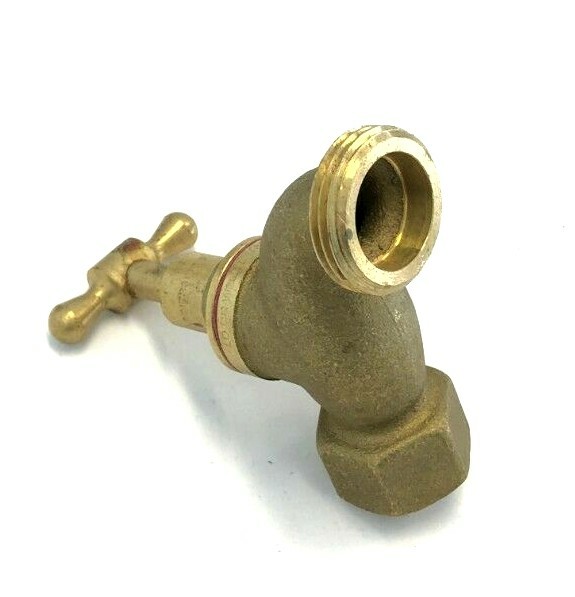 AW Metforge TH106 Watermarked 20mm 3/4" FI Rough Brass Garden Hose Tap ...