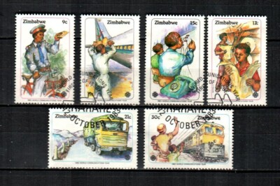 ZIMBABWE Scott's 464-69 ( 6v ) World Communications Year F/VF Used ...
