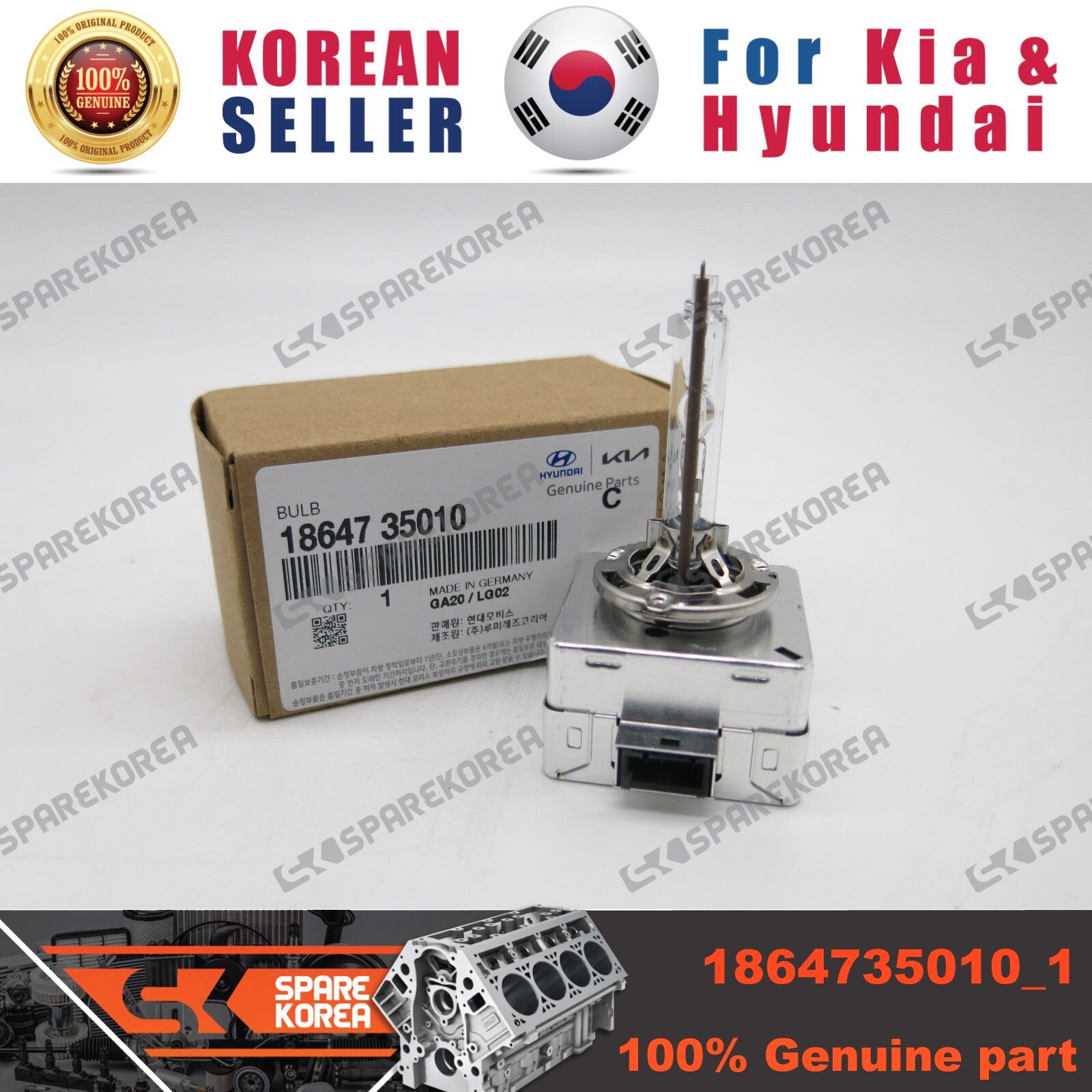 Genuine/OEM 1864735010 BULB for Kia K9 (K900) | eBay