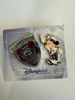 DLR Cast Exclusive Security Badge & Officer Mickey Set LE Disney Pin (B ...