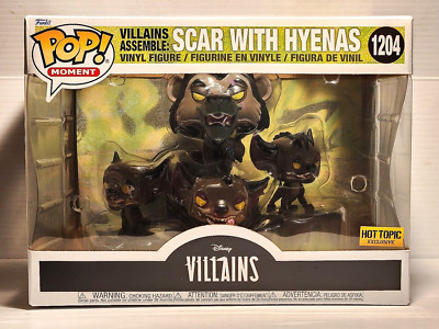 Funko Pop Scar w/ Hyenas #1204 Disney Villains Vinyl Figures Hot Topic ...