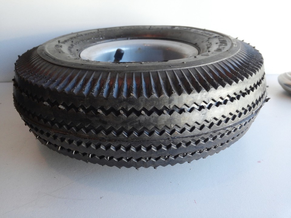 4.10/3.50-4 Hand Truck Air Tire with InnerTube Offset Split Hub 5/8" ID ...