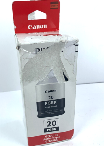 Canon PGBK GI-20 Black Ink for Canon G5020 G6020 - New/Sealed (damaged ...