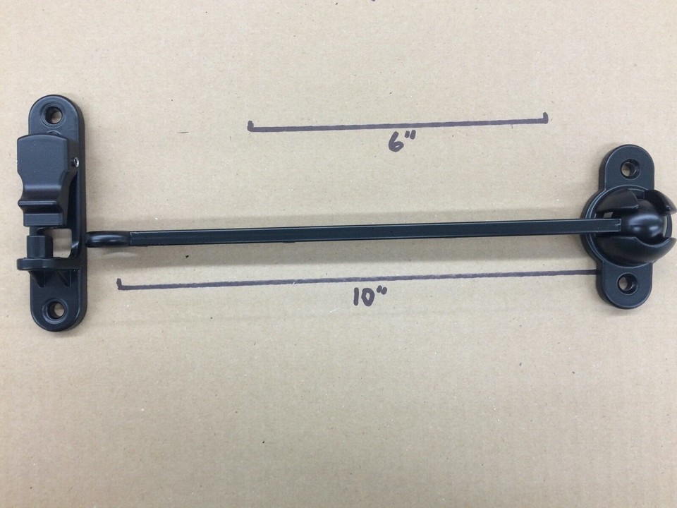 Black Aluminum Ball Socket Door Hold Latch Catch Trailer RV 4", 6", or ...