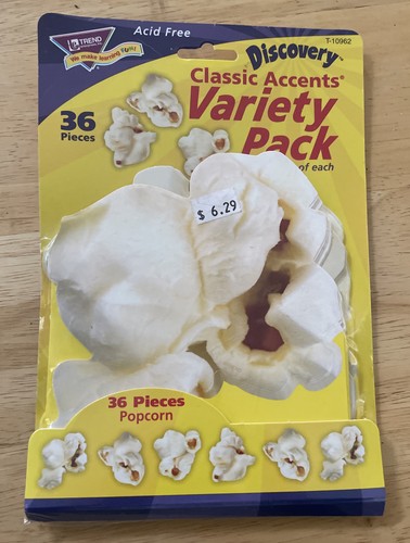 Discovery Classic Accents Popcorn Variety Pack 36 Pieces T-10962 New In ...