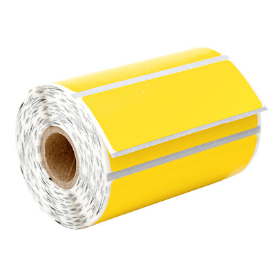 3"x1" Direct Thermal YELLOW Labels Mobile 0.75" Core 550 labels per 20 ...