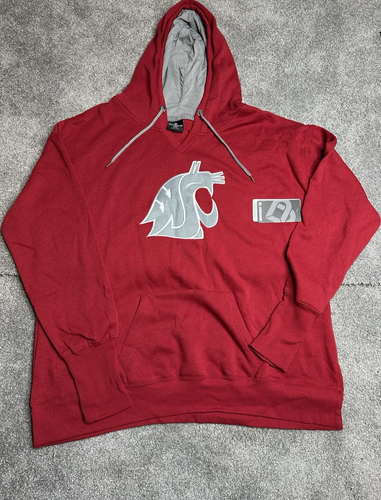 Washington State Cougars Sweatshirt Hoodie Size XXL Red Pullover V neck ...
