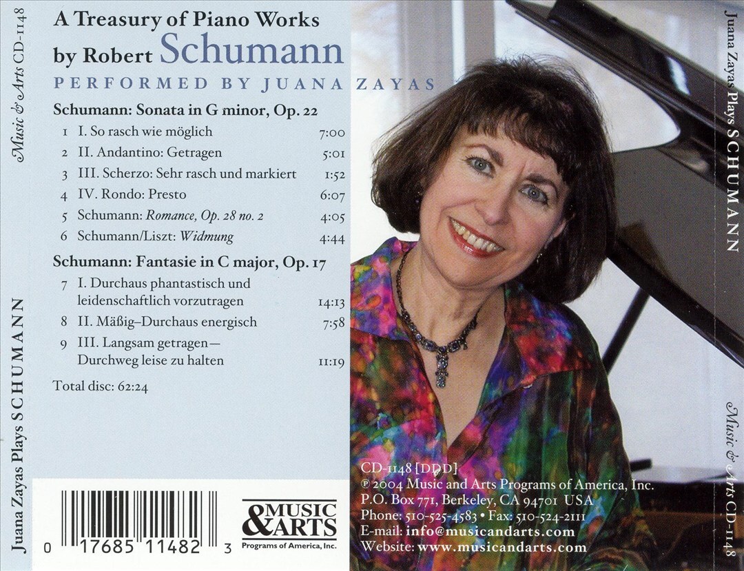 JUANA ZAYAS JUANA ZAYAS PLAYS SCHUMANN NEW CD 17685114823| eBay
