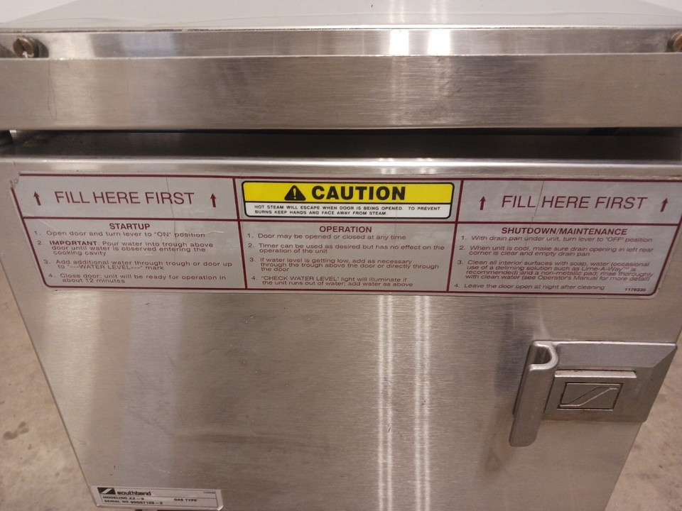 Southbend EZ-3 Electric Simple Steam Counter Top Steamer 1027400 208 V ...