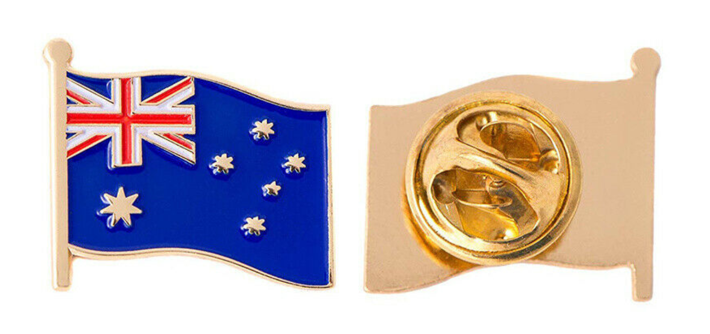 Australia Day Flag Tie Pin Badge Brooch Lapel Aussie Flag | eBay