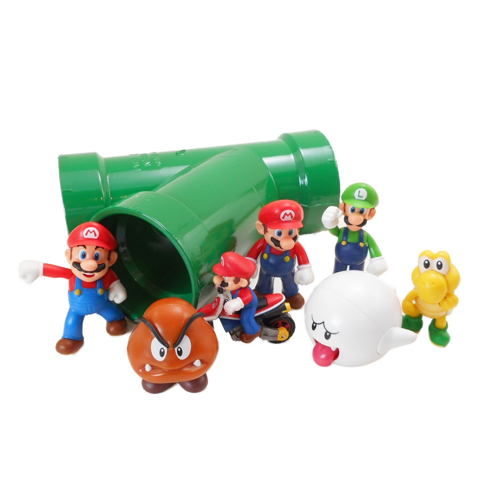 Jakks Super Mario Nintendo Lot of Toys Ghost Boo Luigi Goomba Koopa ...