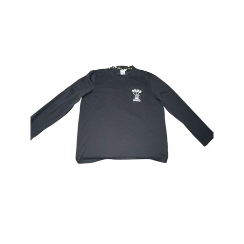 Rare! Puma Peanuts Charlie Brown Black Long Sleeve Pocket T Shirt Mens ...