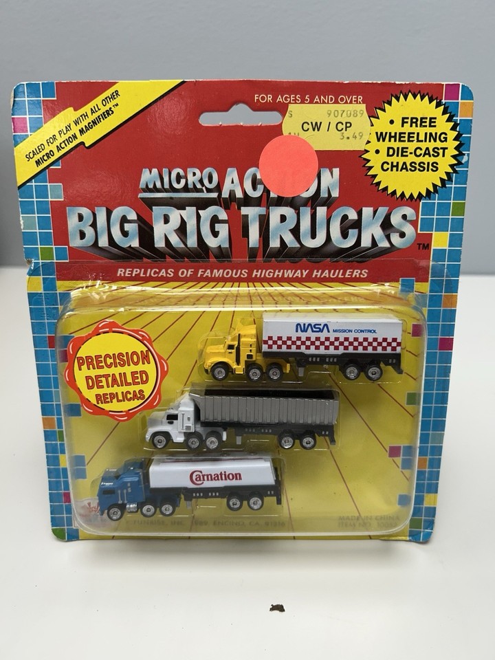 Vintage 1989 FunRise Micro Action Magnifiers Big Rig Trucks ~020 | eBay