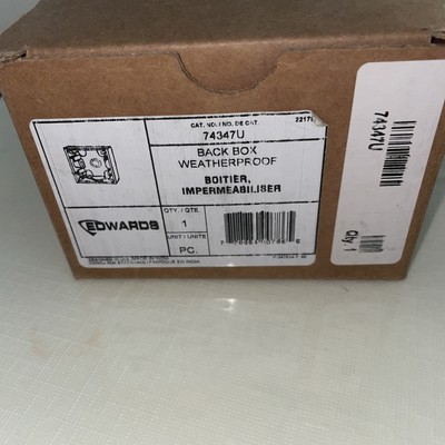 Est Edwards 74347U Weatherproof Fire Alarm Back Box | eBay