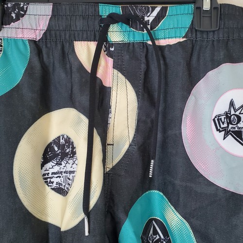 Volcom Mens Swim Shorts Sz XL Black Multicolor Beach Pool 196134318798 ...