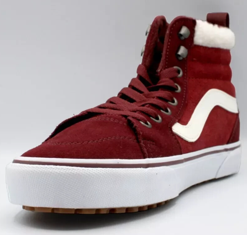 NEW Vans Filmore Hi 721356 Vanguard Suede Maroon red Sneaker Shoes ...