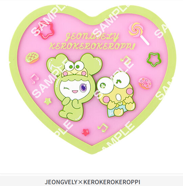 TWICE LOVELY×SANRIO CHARACTERS Clear Rubber Coaster Capsule Toy ...