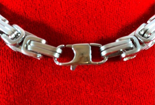 18" STAINLESS STEEL SILVER 8MM BYZANTINE TURKISH CHAIN WITH SPECIAL ...